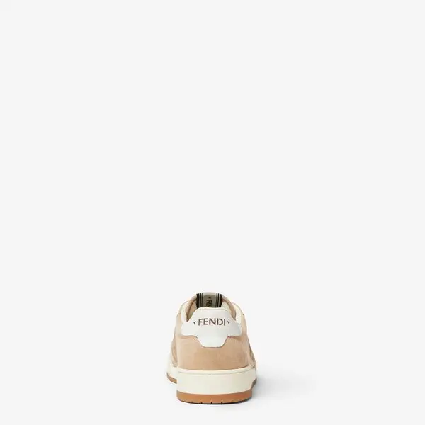 Fendi Match Suede Sneakers With Tape Ribbon