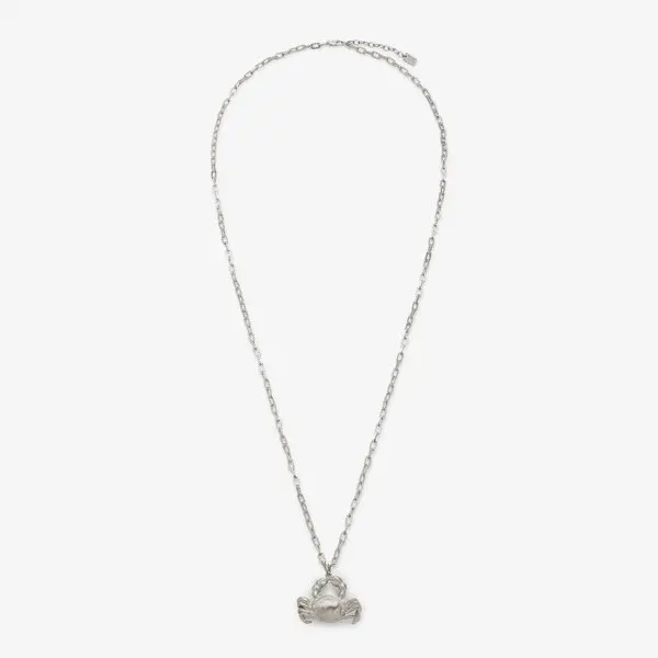 Fendi Zodiac Cancer Pendant Necklace - Silver
