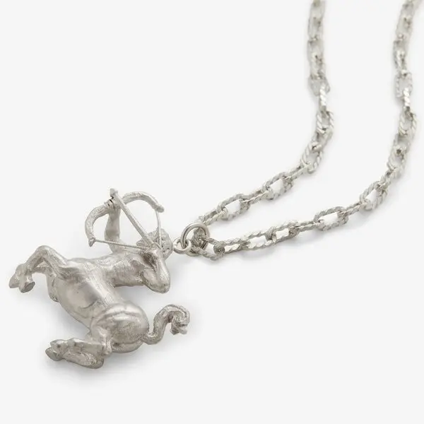 Fendi Sagittarius Zodiac Pendant Necklace