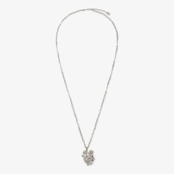 Fendi Zodiac Gemini Pendant Necklace - Silver