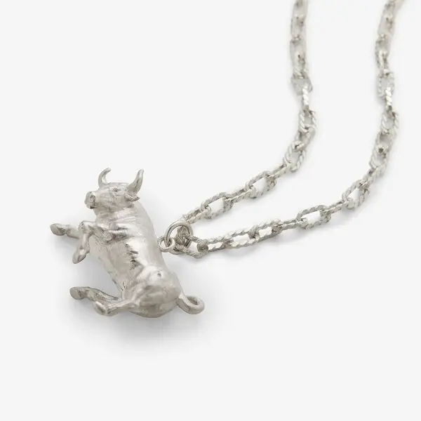 Fendi Taurus Zodiac Pendant Necklace