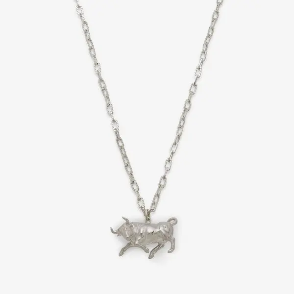 Fendi Taurus Zodiac Pendant Necklace