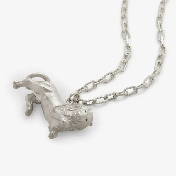 Fendi Leo Zodiac Pendant Necklace
