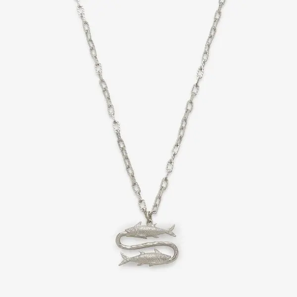 Fendi Pisces Zodiac Pendant Necklace