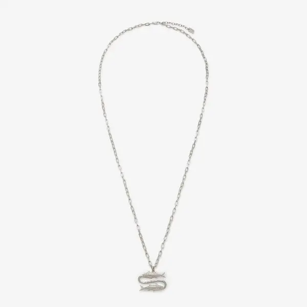 Fendi Pisces Zodiac Pendant Necklace