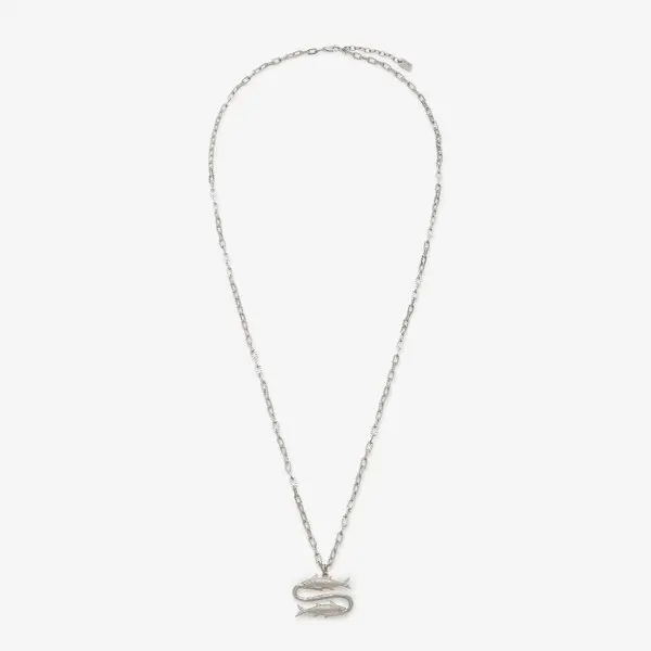 Fendi Pisces Zodiac Pendant Necklace