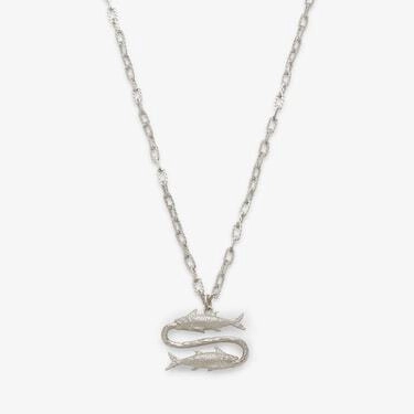 Fendi Pisces Zodiac Pendant Necklace