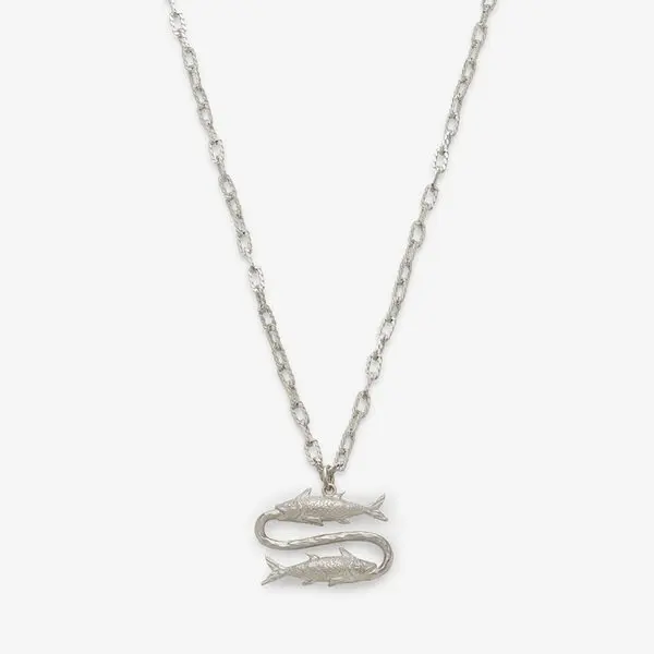 Fendi Pisces Zodiac Pendant Necklace