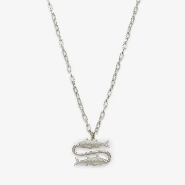 Fendi Pisces Zodiac Pendant Necklace