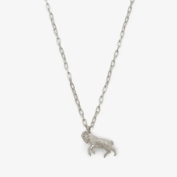 Fendi Aries Zodiac Pendant Necklace