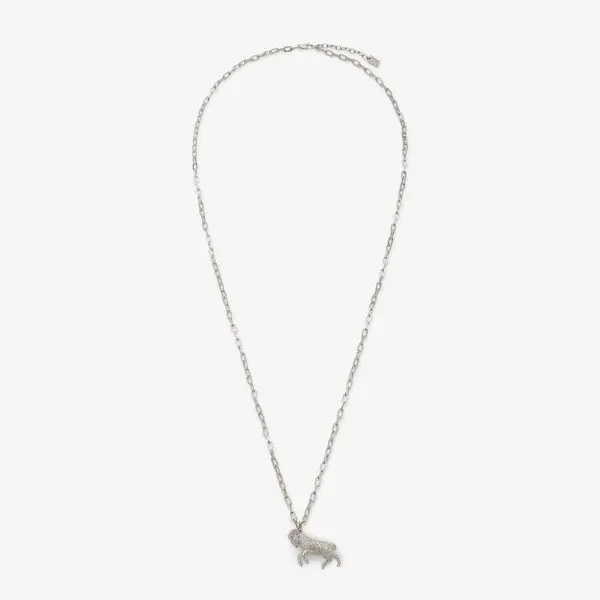 Fendi Aries Zodiac Pendant Necklace