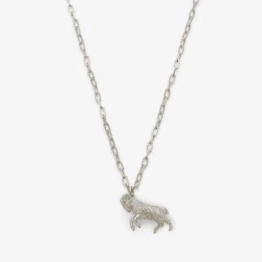Fendi Aries Zodiac Pendant Necklace