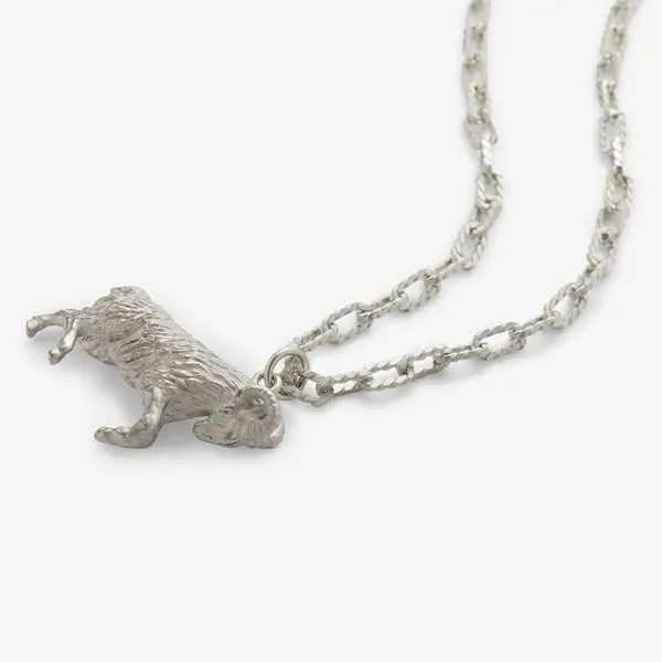 Fendi Aries Zodiac Pendant Necklace