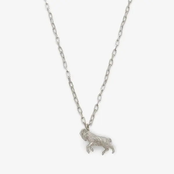 Fendi Aries Zodiac Pendant Necklace