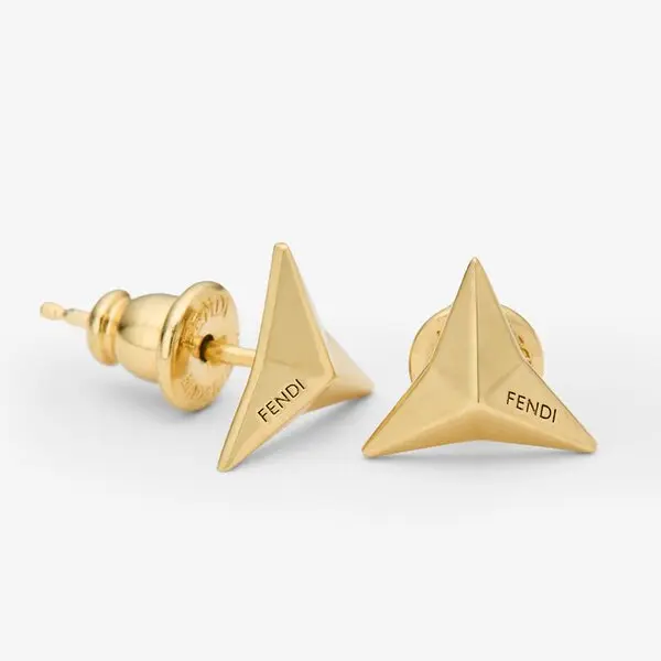 Fendi Sign Stud Earrings