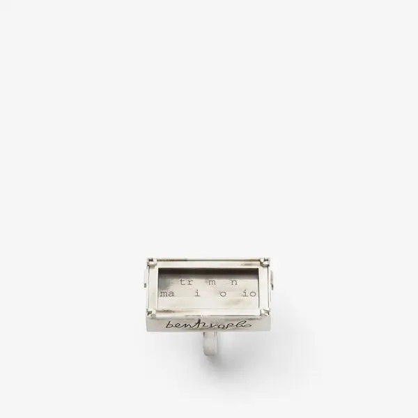 Fendi Matrimonio-manicomio" Moving Bar Ring In Sterling