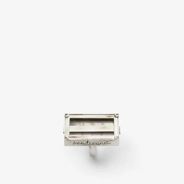 Fendi Matrimonio-manicomio" Moving Bar Ring In Sterling