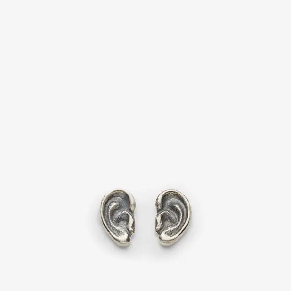 Fendi Little-ear" Stud Earrings - Silver