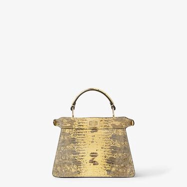 Fendi Peekaboo Iseeu Petite Bag In Light Teague Lizard