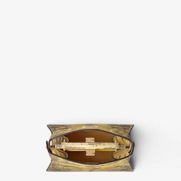 Fendi Peekaboo Iseeu Petite Bag In Light Teague Lizard