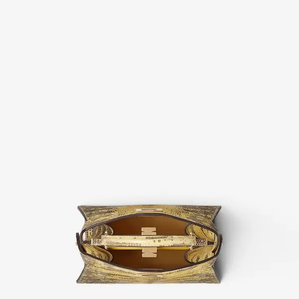 Fendi Peekaboo Iseeu Petite Bag In Light Teague Lizard