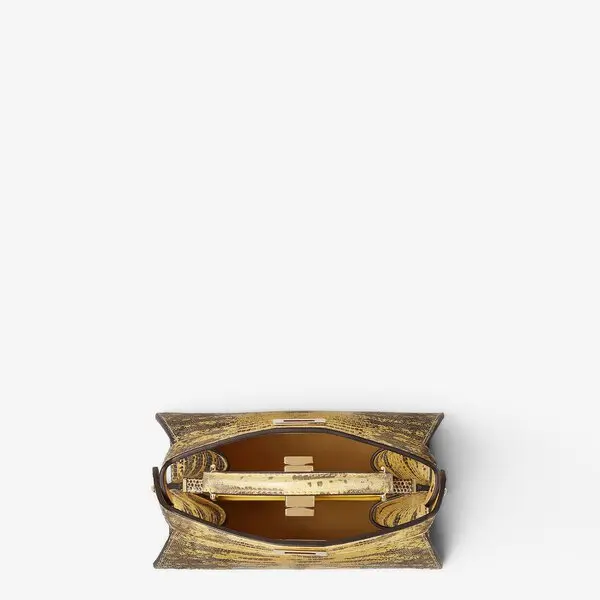 Fendi Peekaboo Iseeu Petite Bag In Light Teague Lizard