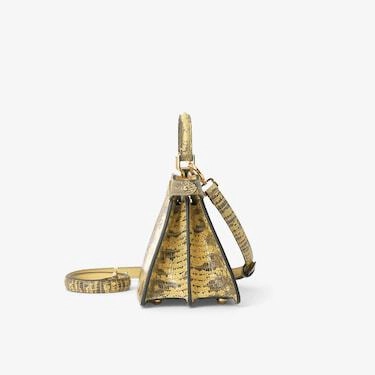 Fendi Peekaboo Iseeu Petite Bag In Light Teague Lizard