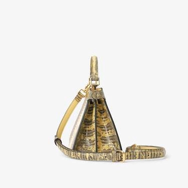 Fendi Peekaboo Iseeu Petite Bag In Light Teague Lizard