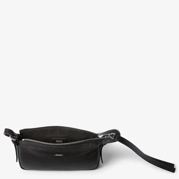 Fendi Small Zip Top Bag In Calfskin