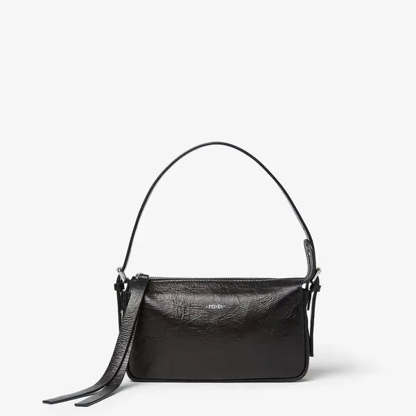 Fendi Small Zip Top Bag In Calfskin