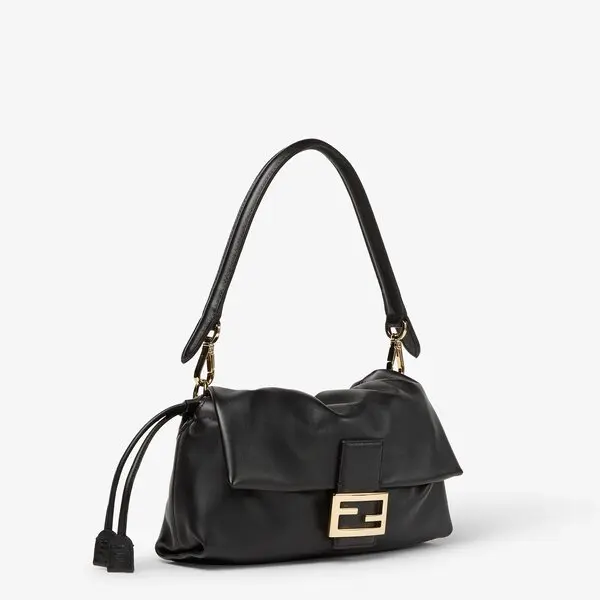 Fendi Baguette Soft Medium Bag - Black