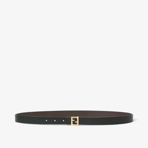 Fendi Reversible Ff Buckle Leather Belt