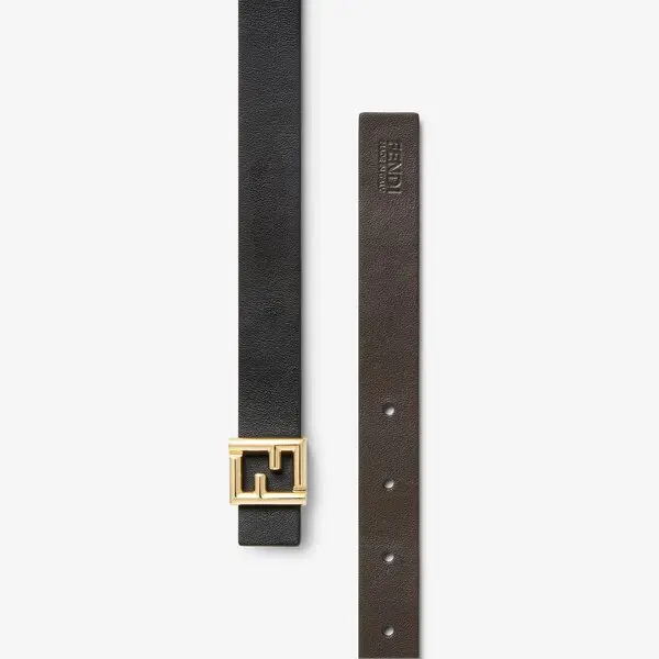 Fendi Reversible Ff Buckle Leather Belt
