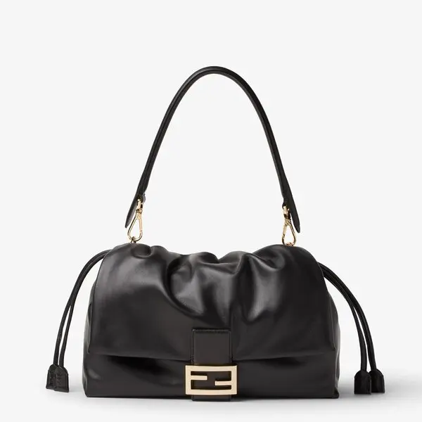 Fendi Baguette Soft Large Bag - Black