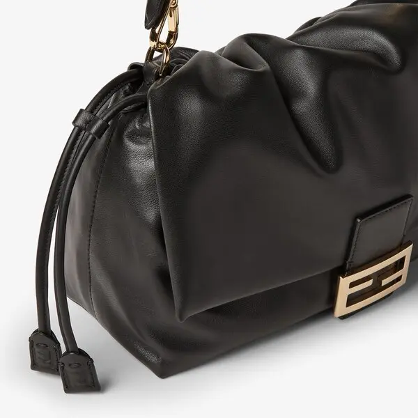 Fendi Baguette Soft Large Bag - Black