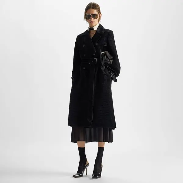 Fendi Leather Court Shoes With Stiletto Heel - Black