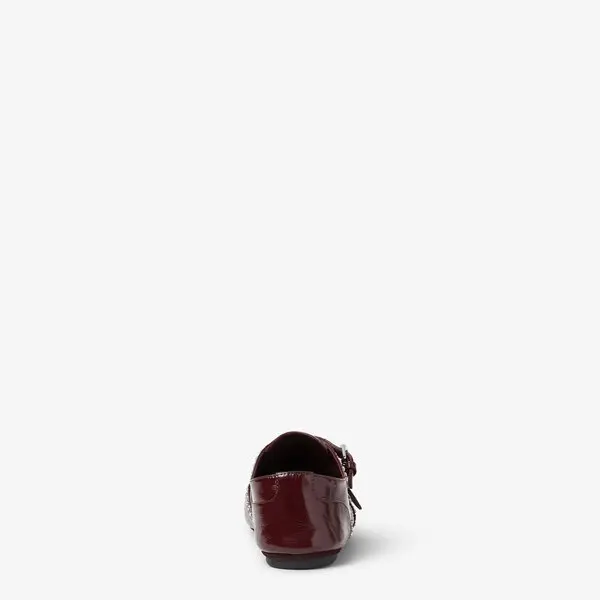 Fendi Stud Double Monk Strap Loafers - Red