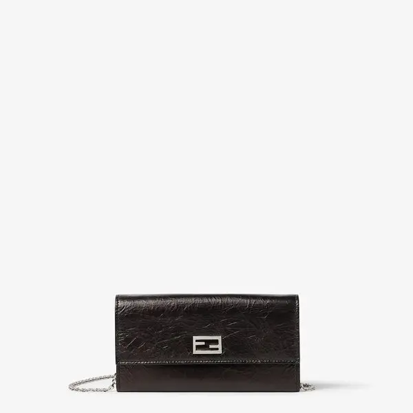 Fendi Continental Tube Wallet With Chain