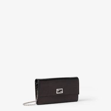 Fendi Continental Tube Wallet With Chain