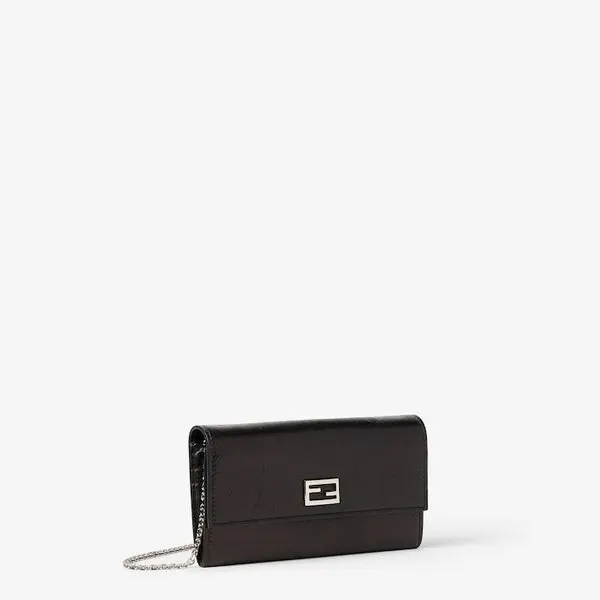 Fendi Continental Tube Wallet With Chain