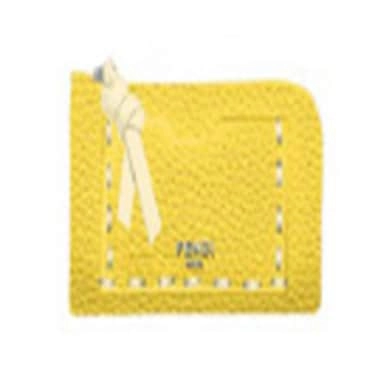 Fendi Peekaboo Card Case - Yellow