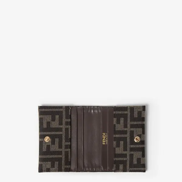 Fendi Ff Jacquard Card Case