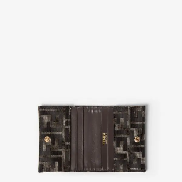 Fendi Ff Jacquard Card Case