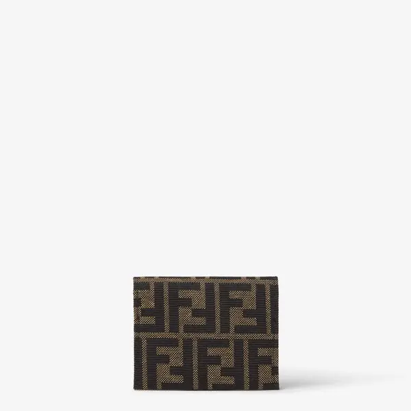 Fendi Ff Jacquard Card Case - Brown