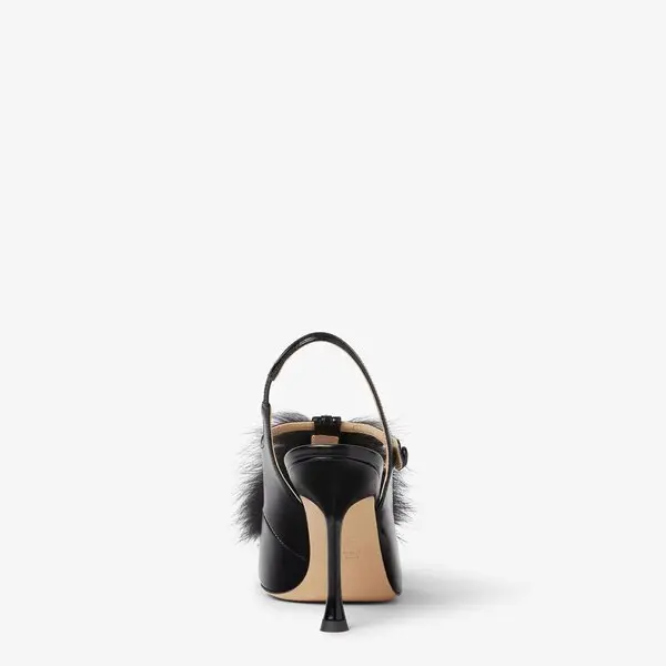 Fendi Noir Slingback Heels