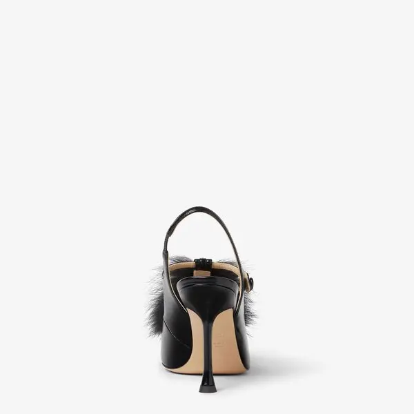 Fendi Noir Slingback Heels
