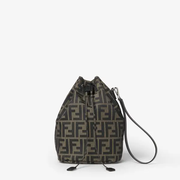 Fendi Ff Light Drawstring Pouch Medium