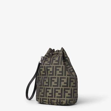 Fendi Ff Light Drawstring Pouch Medium