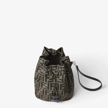 Fendi Ff Light Drawstring Pouch Medium