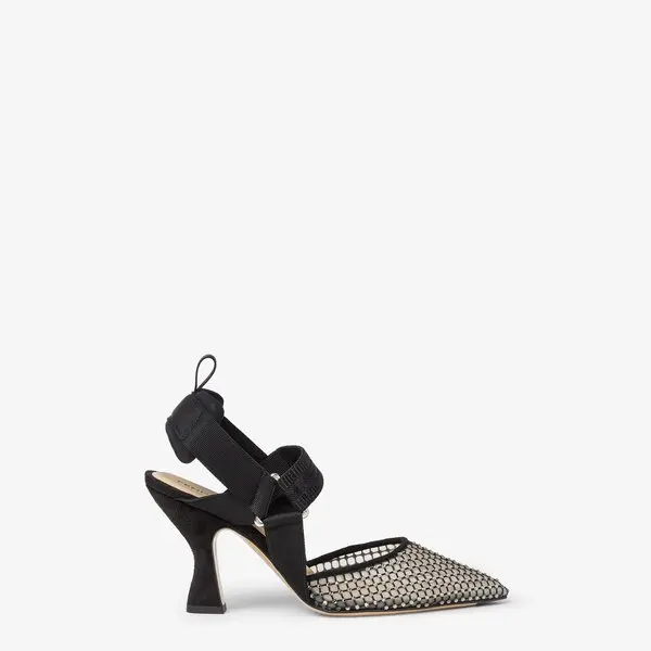 Fendi Colibrì Slingback Shoes - Black